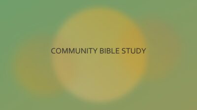 Community Bible Study (CBS) - Churches Together In Luton